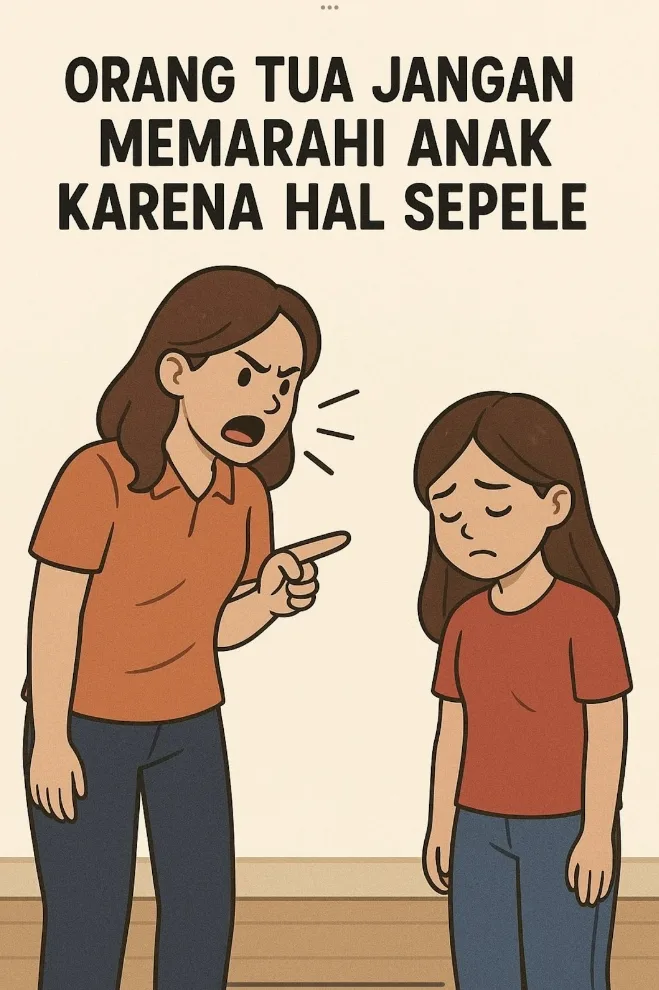 Orang Tua Jangan Memarahi Anak karena Hal Sepele