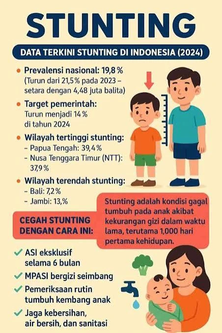 Faktor Risiko Stunting di Indonesia: Peran Status Sosial Ekonomi, Pendidikan Ibu, Sanitasi